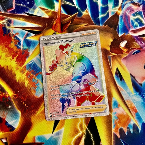 Pokemon | Other | Pokmon Single Strike Style Mustard Secret Rainbow ...